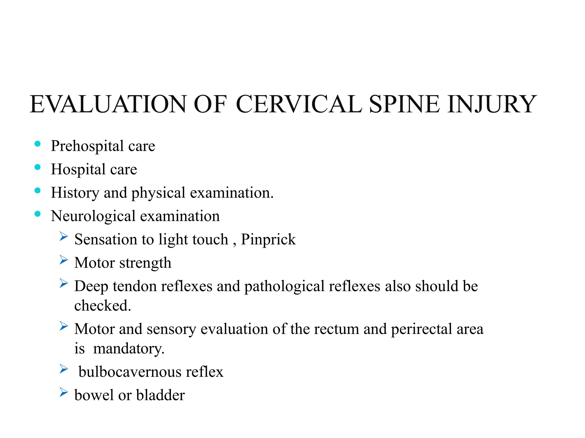 Cervical Injury : Evaluation and Management.pptx