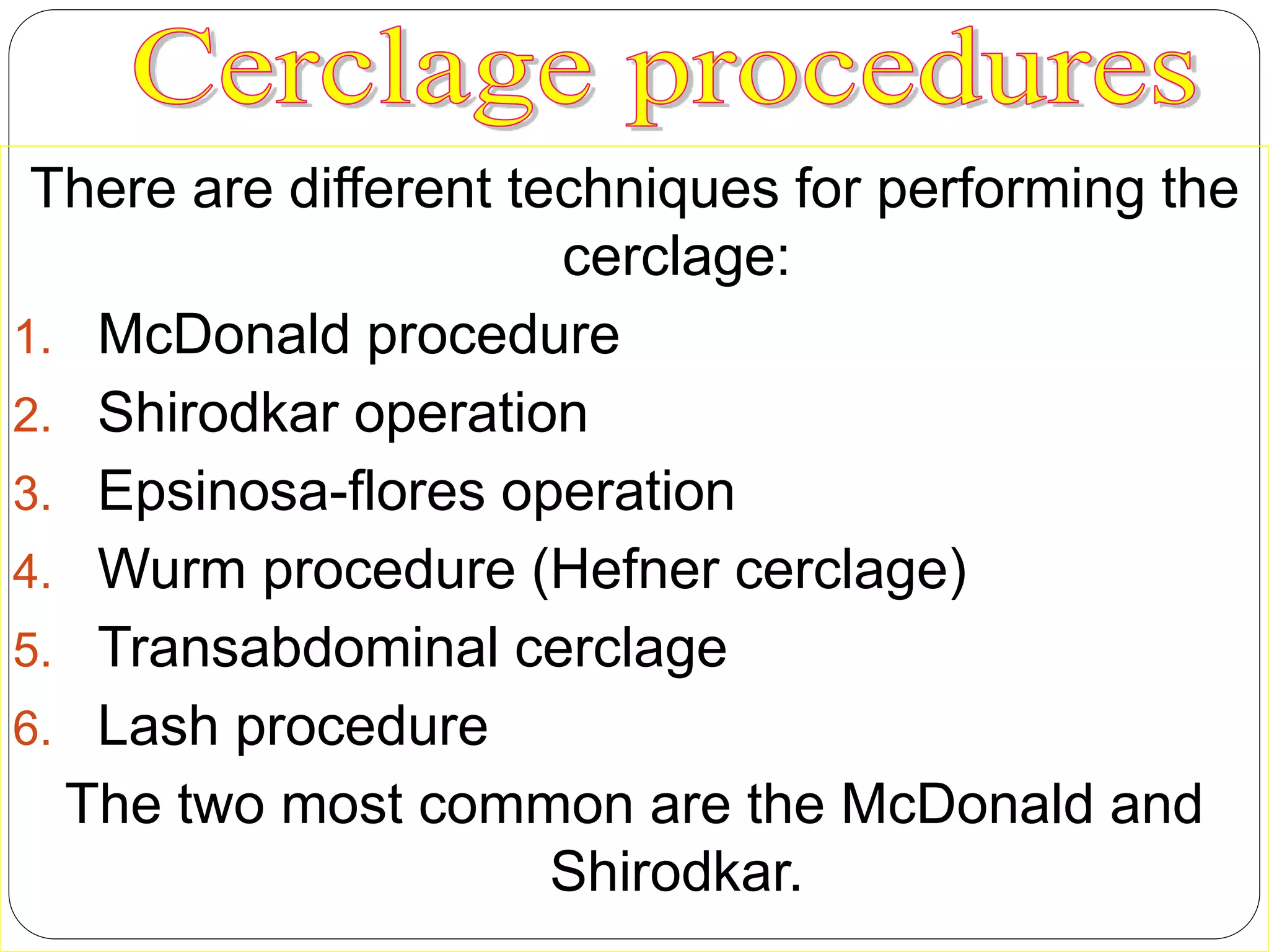Cervical insufficiency | PPTX