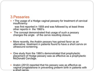 Cervical insufficiency | PPTX