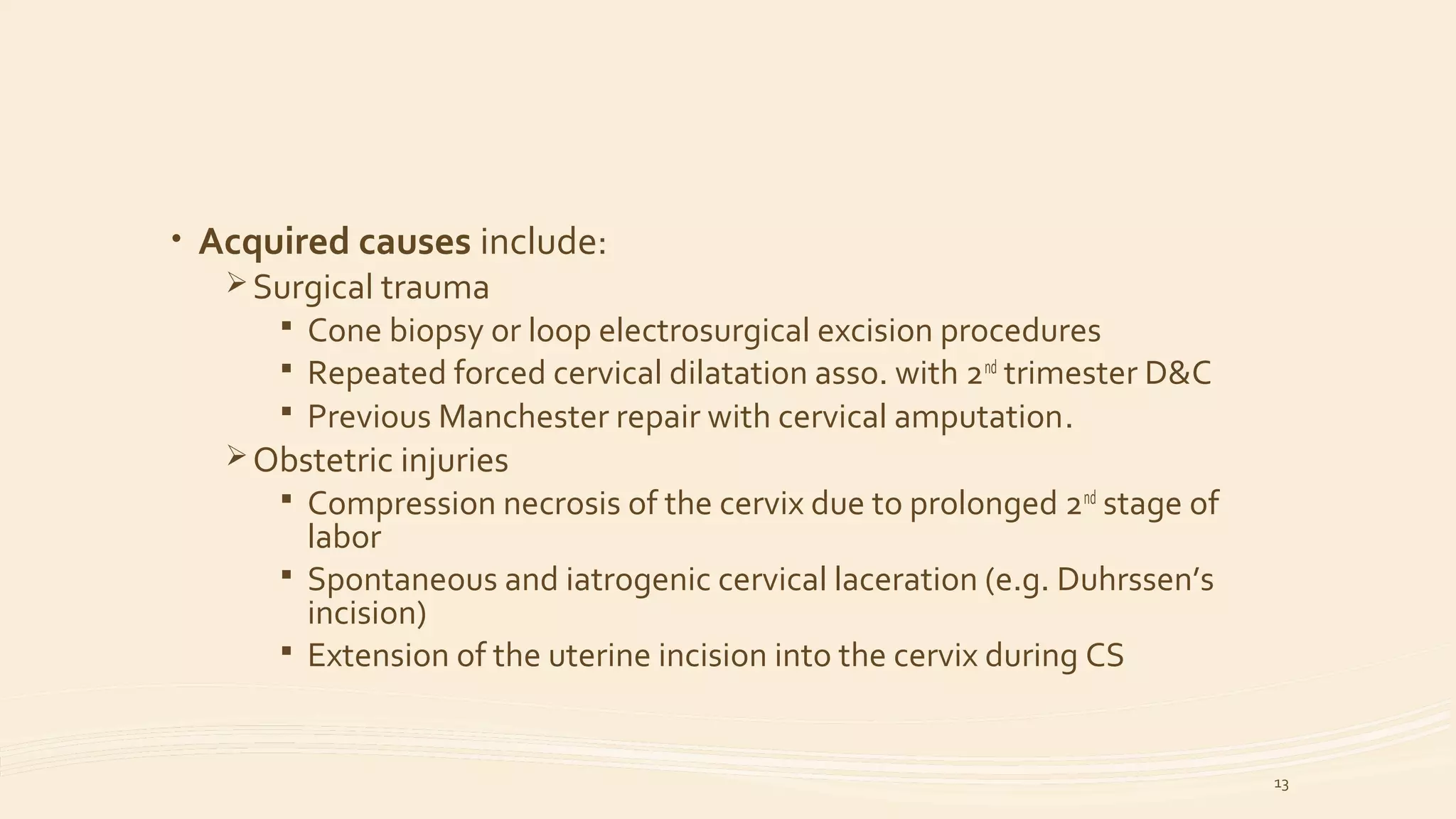 Cervical Incompetence | PPT