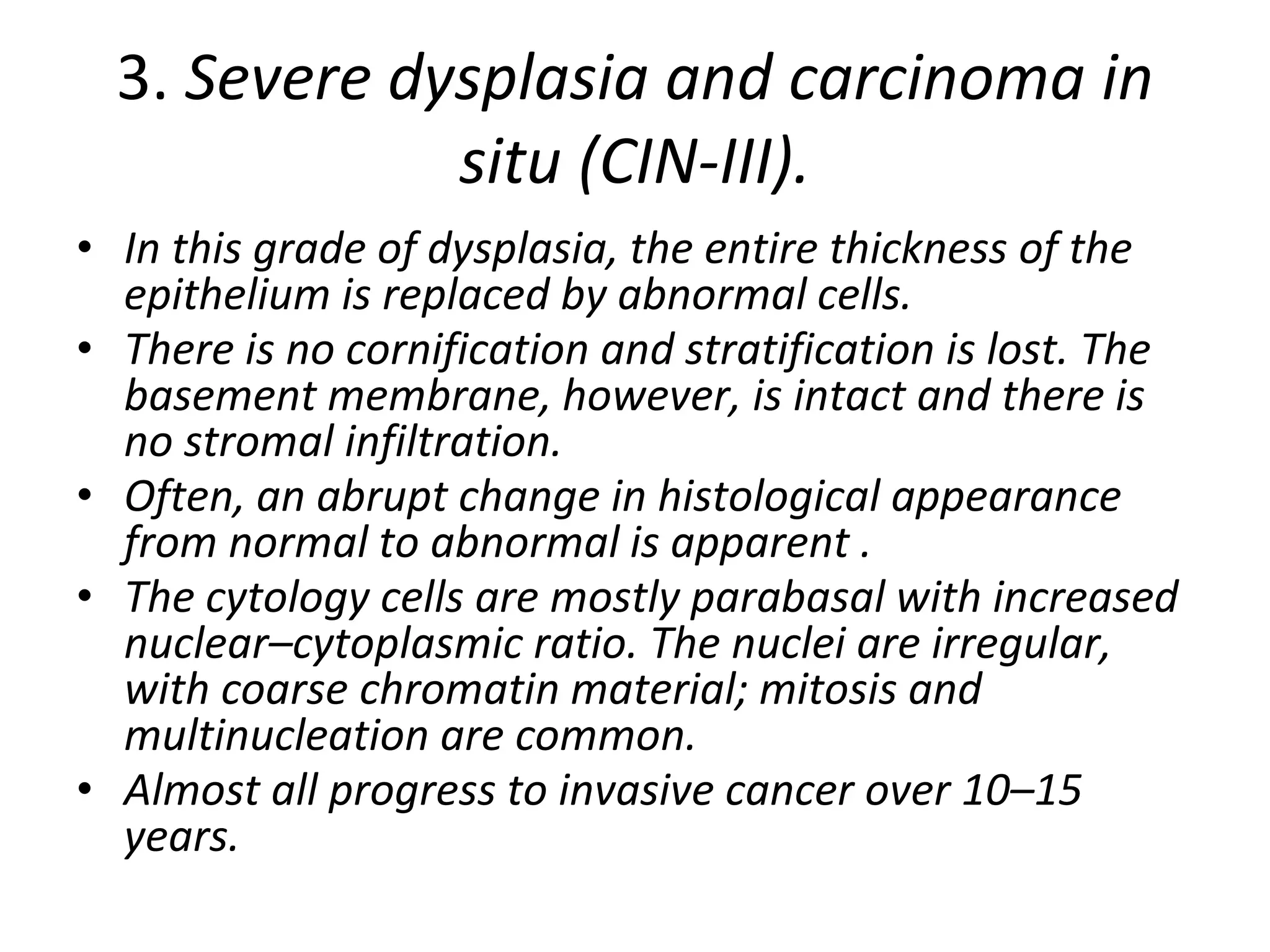 Cervical intraepithelial neoplasia, carcinoma of cervix | PPTX