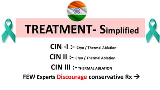 CERVICAL INTRAEPITHELIAL NEOPLASIA UPDATED MANAGEMENT by DGF / NIGF ...