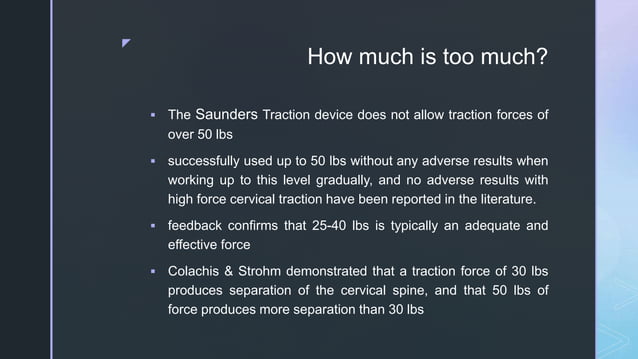 Cervical & lumbar traction | PPT