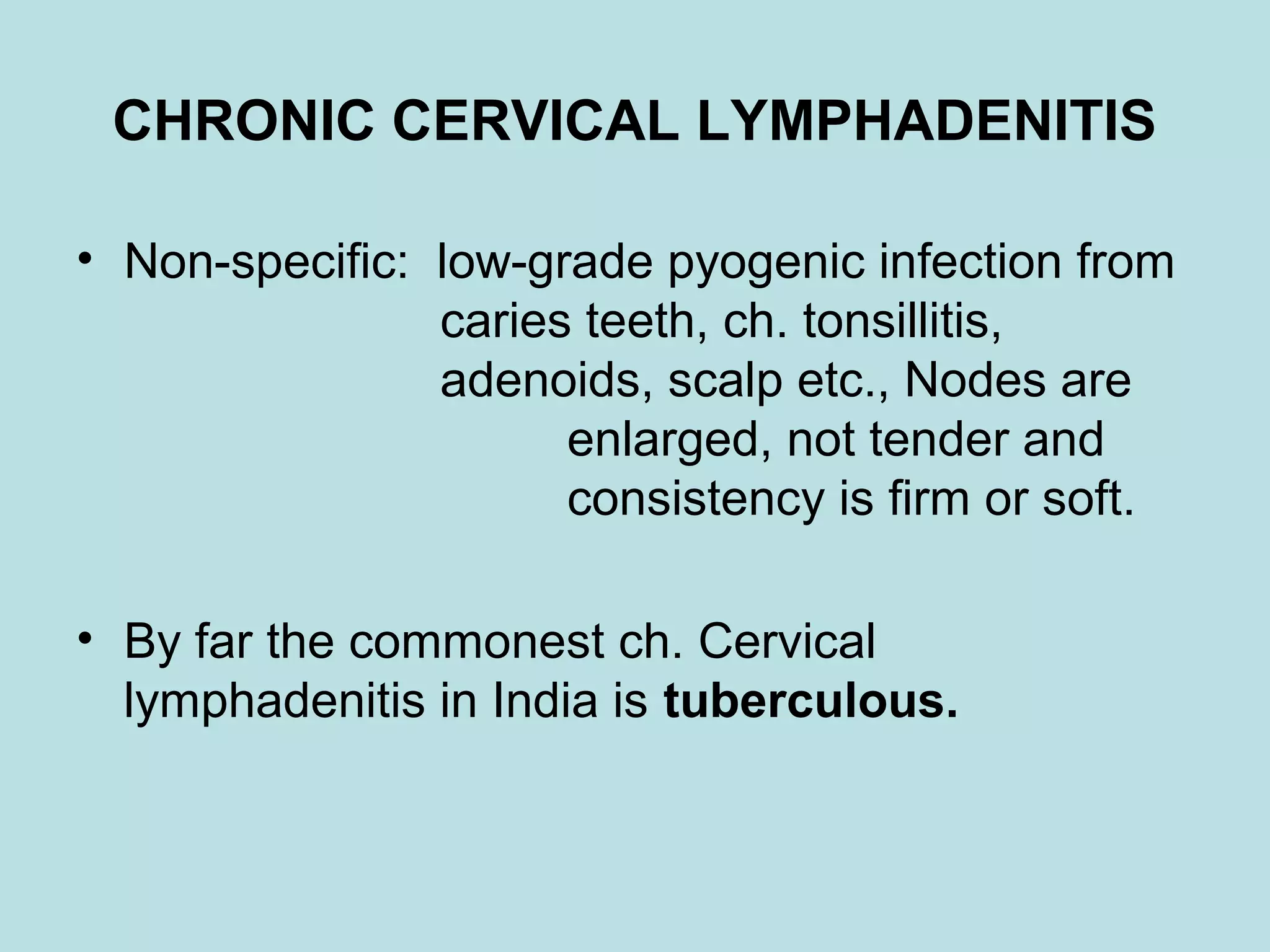 Cervical lymphadenitis | PPT