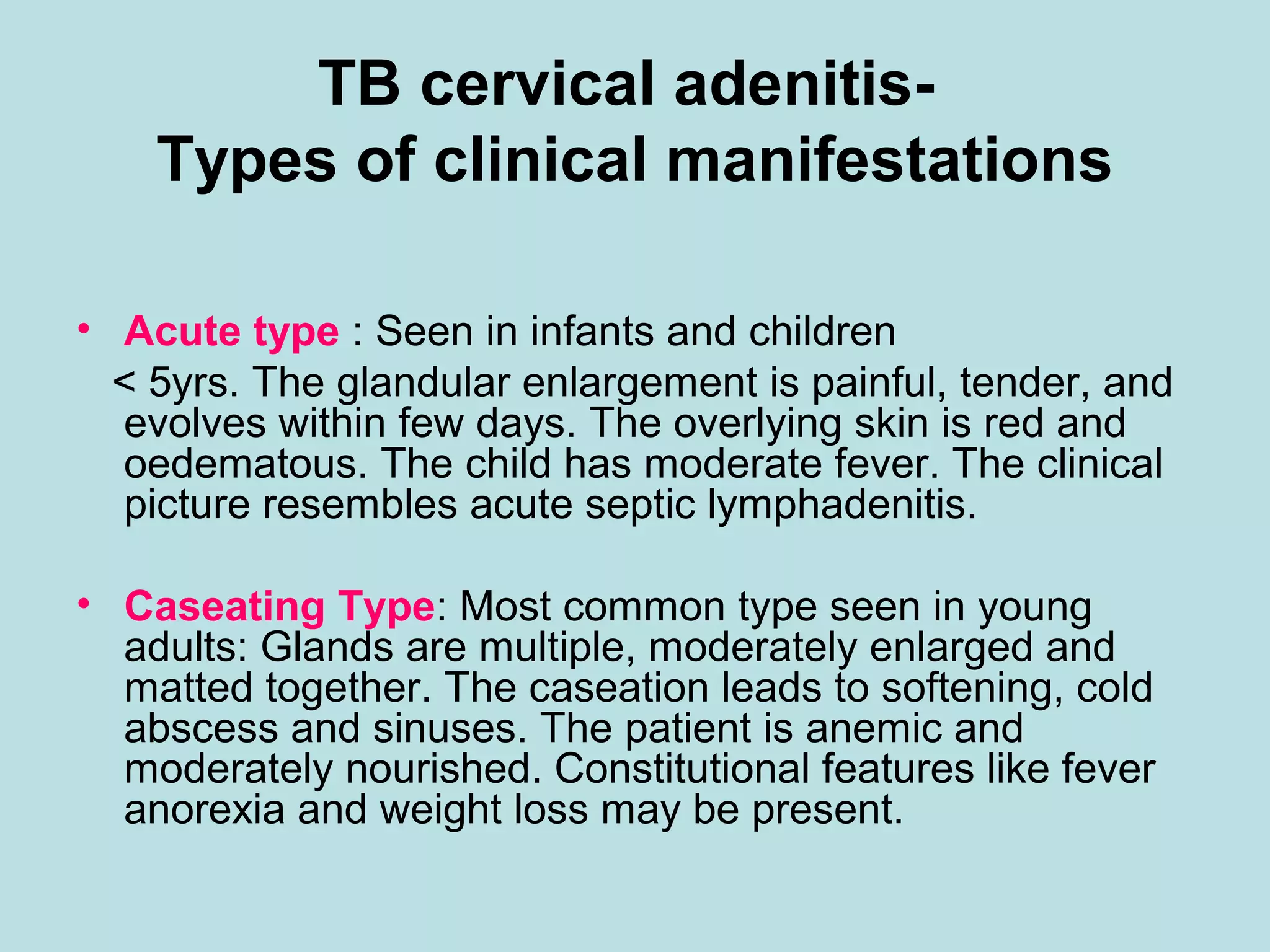 Cervical lymphadenitis | PPT