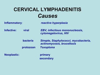 Cervical Lymphadenopathy In Children