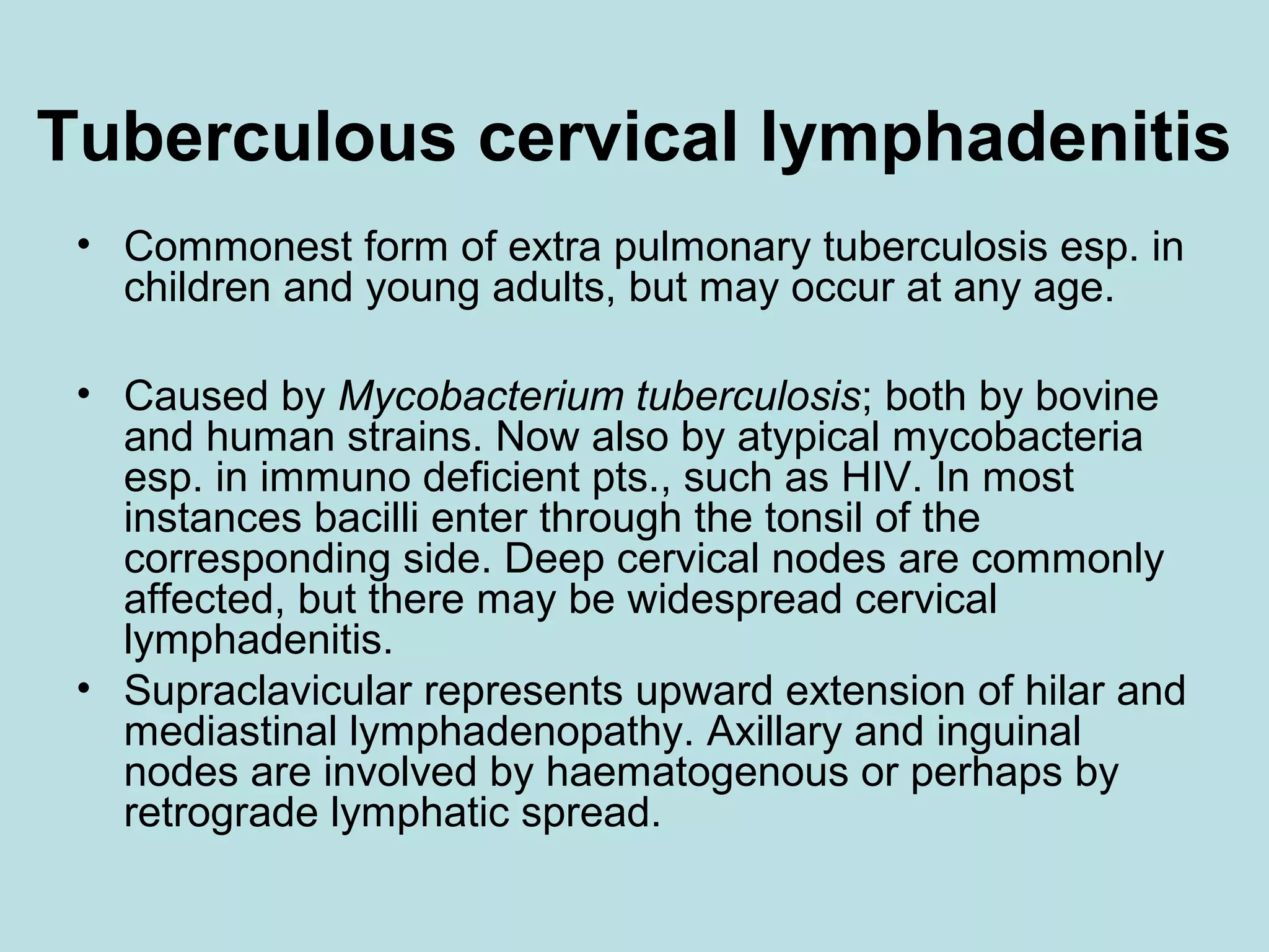 Cervical lymphadenitis | PPT