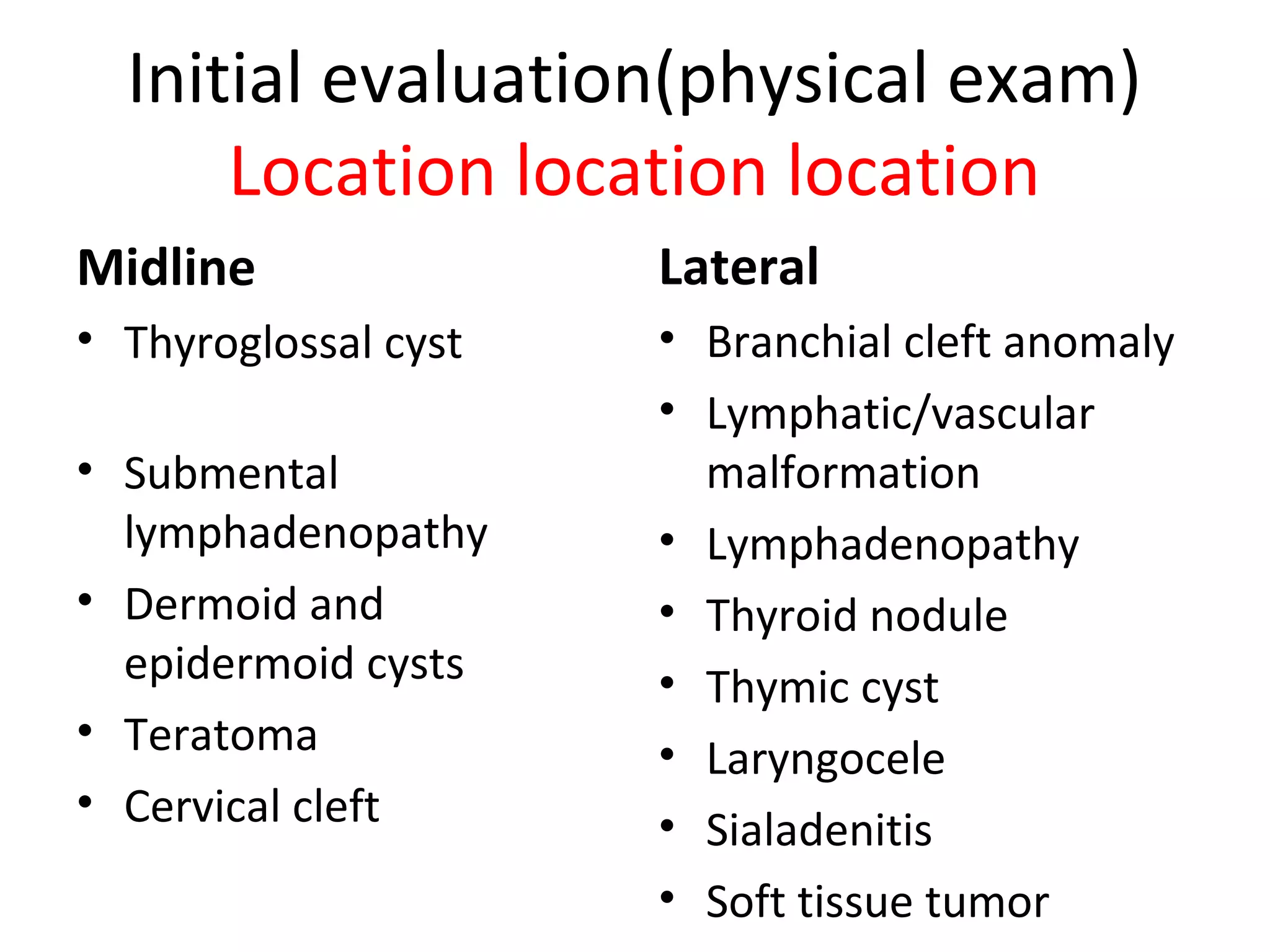 Cervical lymphadenitis in the pediatric age group | PPT