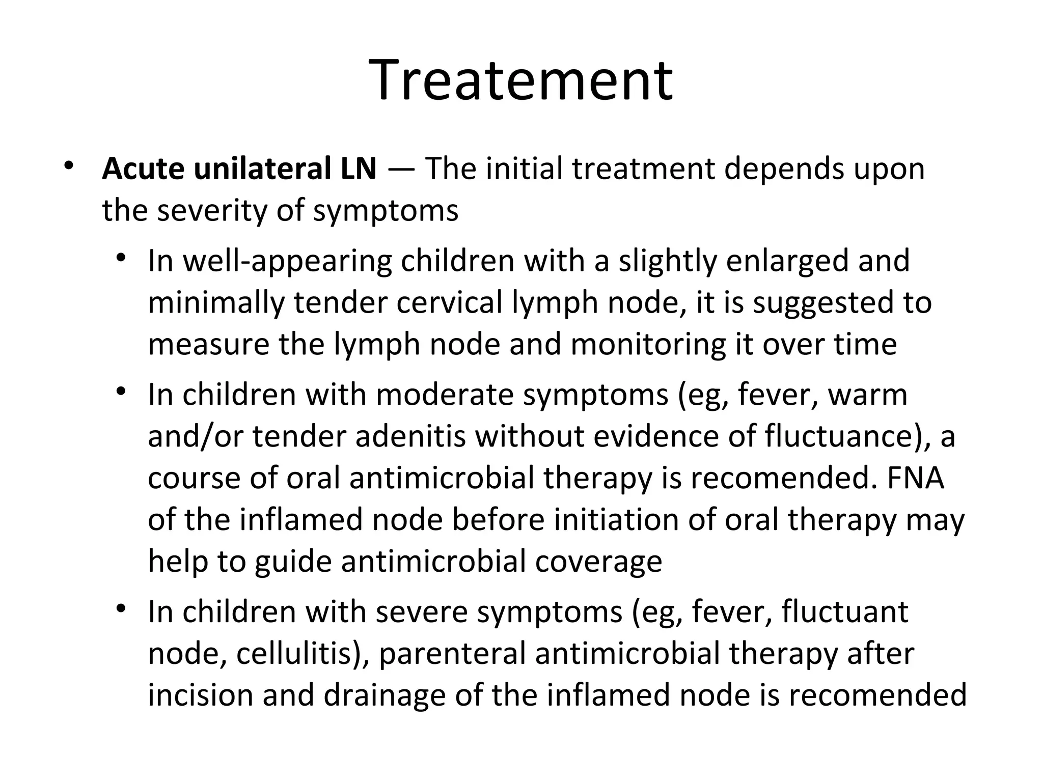 Cervical lymphadenitis in the pediatric age group | PPT