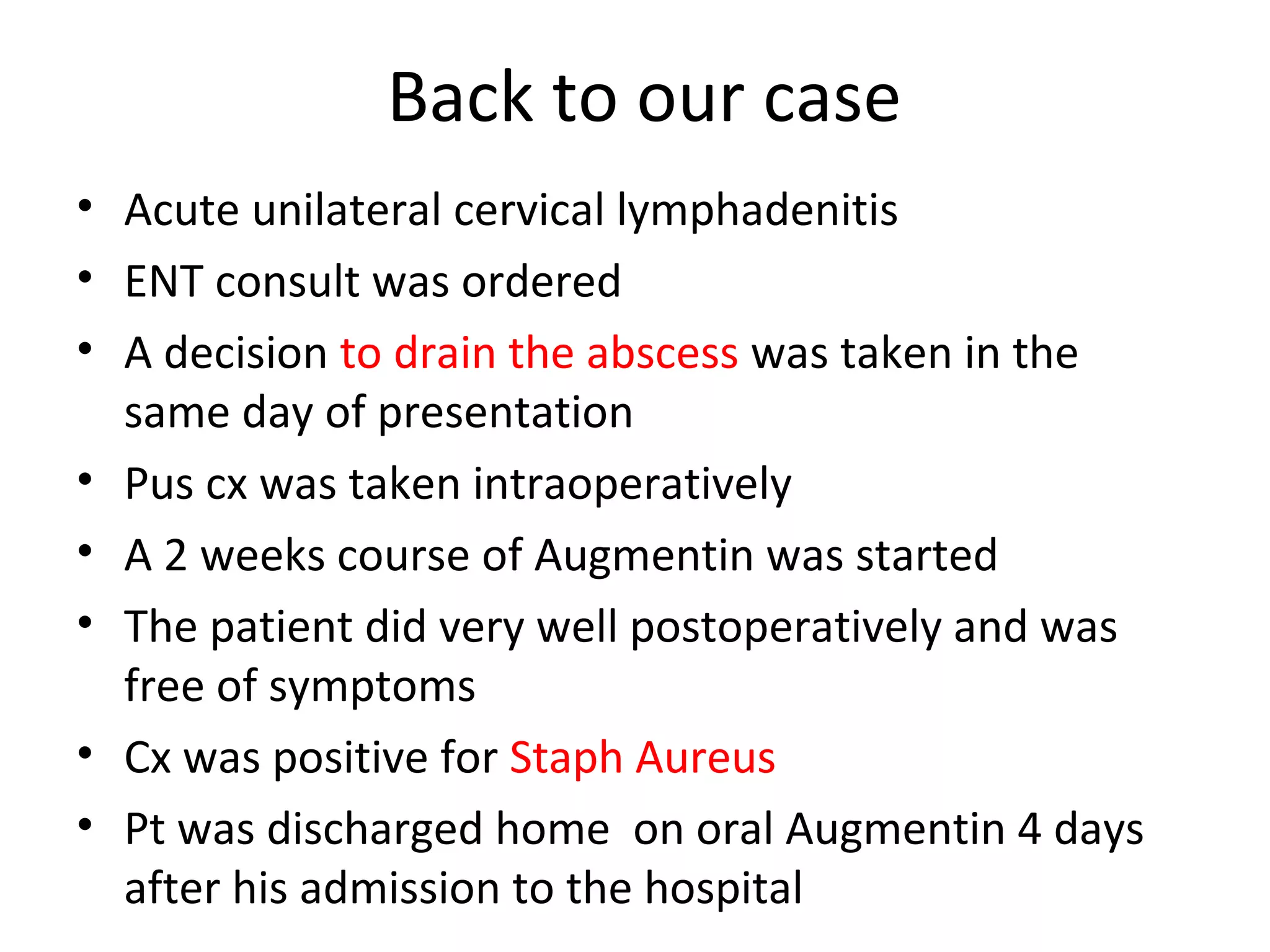 Cervical lymphadenitis in the pediatric age group | PPT