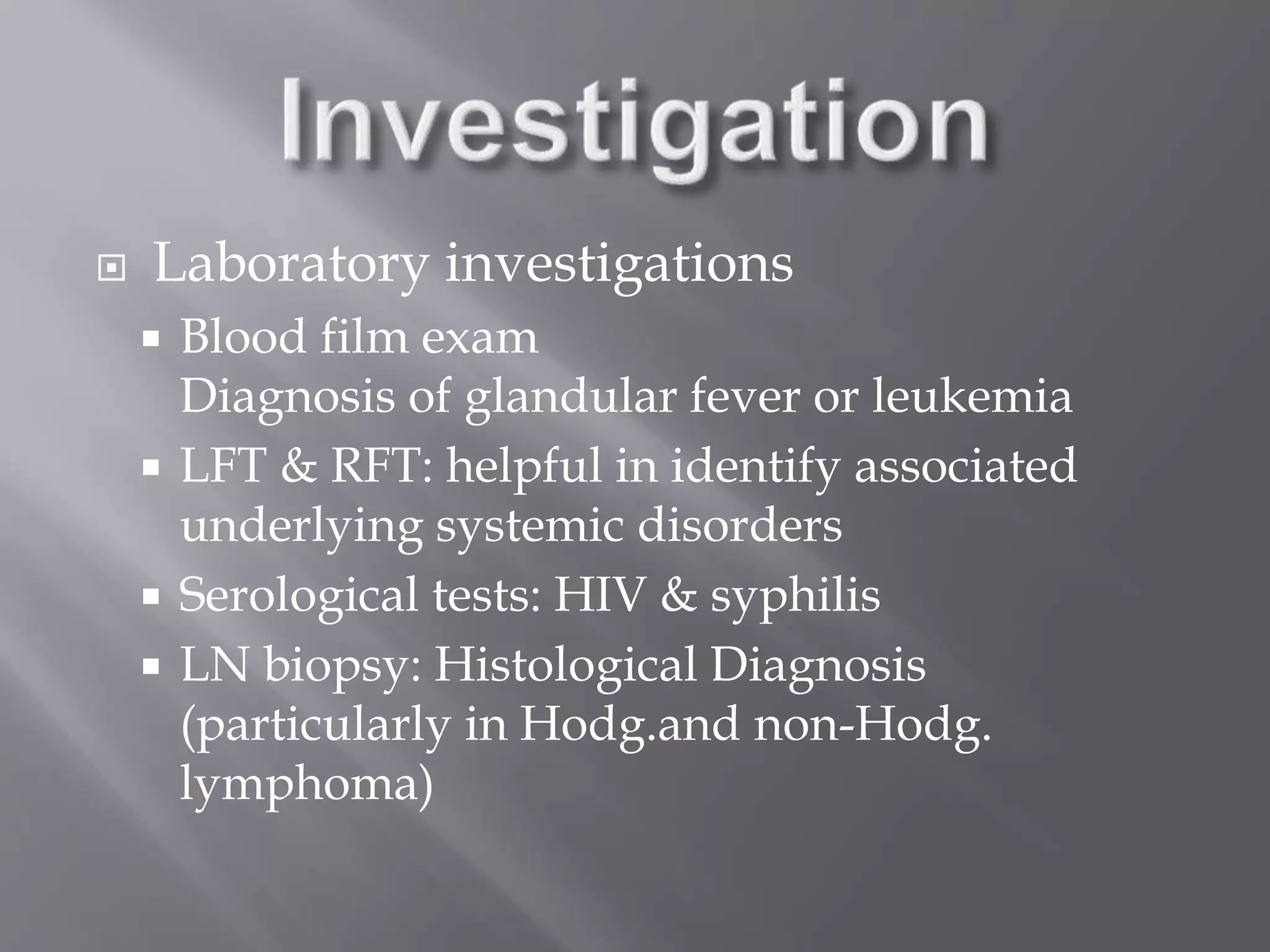 Cervical lymphadenopathy | PPTX