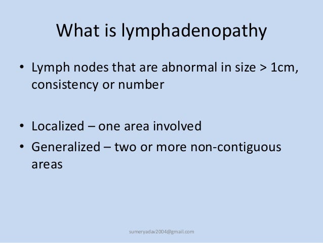 Cervical Lymph Adenopathy