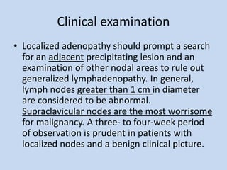Cervical lymphadenopathy | PPTX