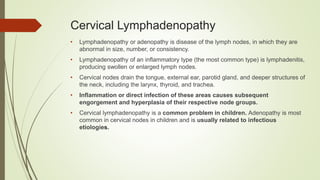Cervical lymph nodes | PPTX
