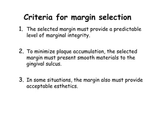 Cervical margin design | PPTX
