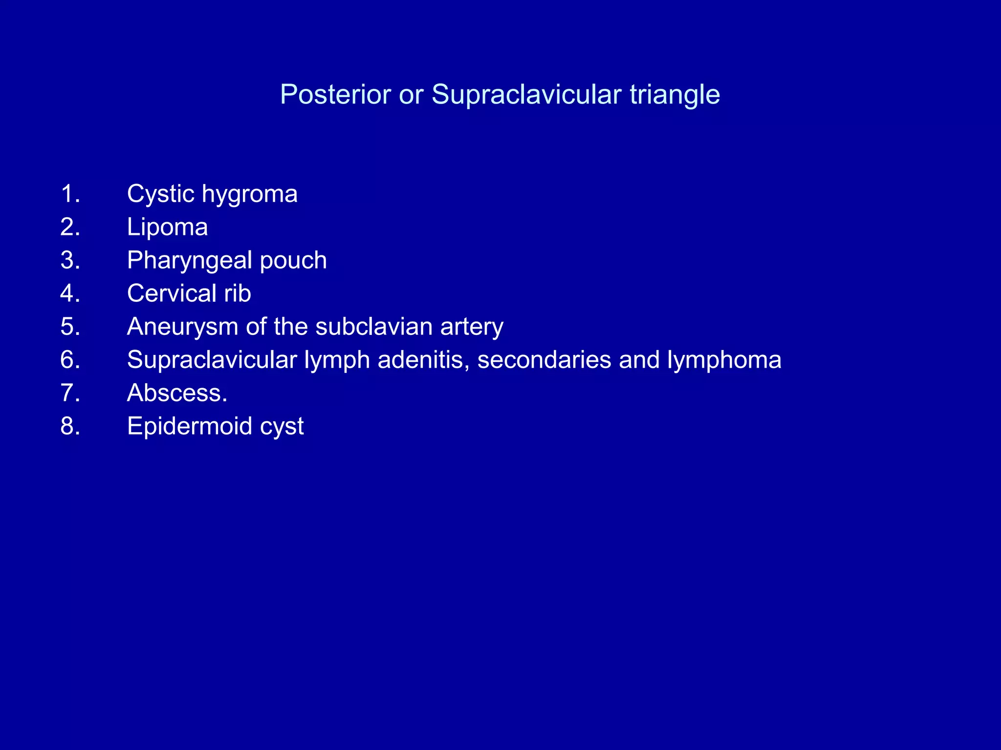 Cervical mases DDx and Radio-imaging by B.H.A.A Malik | PPT