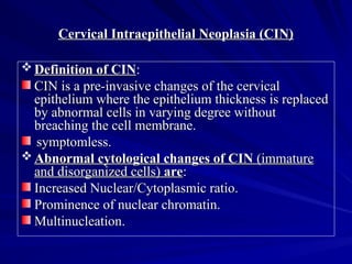 Cervical neoplasia power point presentation | PPT