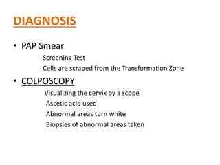 Cervical neoplasms | PPTX