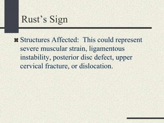 Rust Sign Orthopedic Test