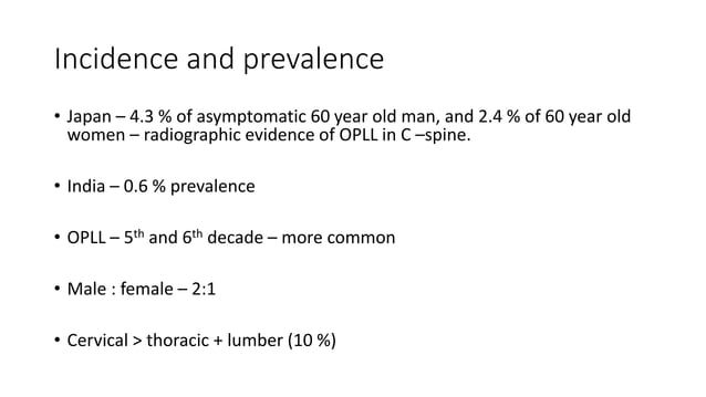 Cervical opll | PPTX