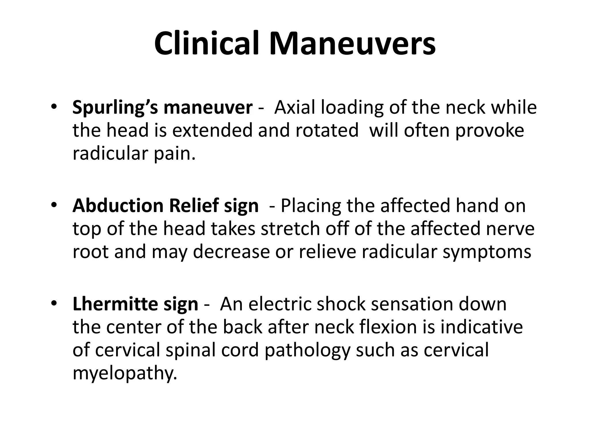 Cervical Spine Pain - Dr S L Yadav | PPTX