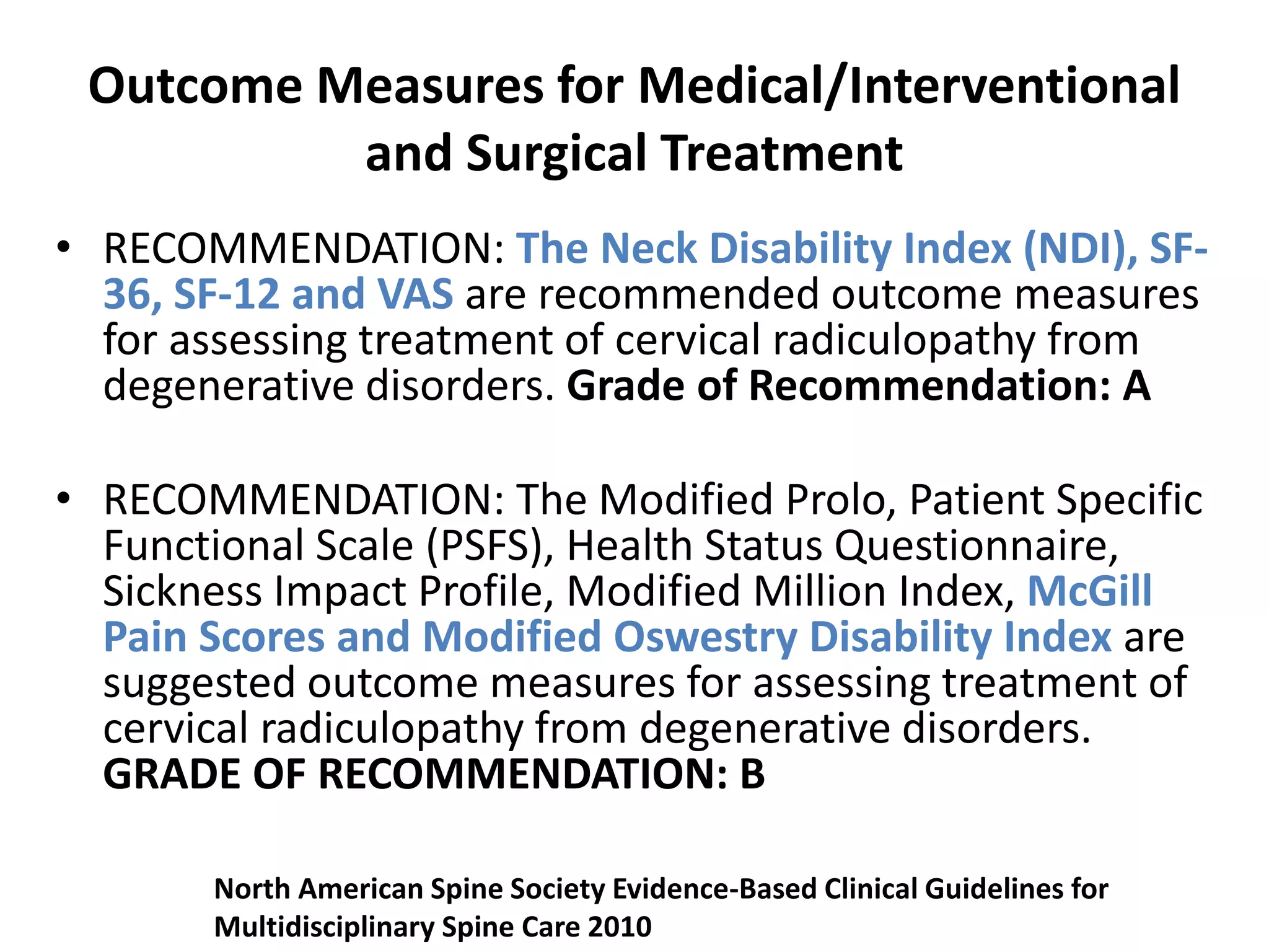 Cervical Spine Pain - Dr S L Yadav | PPTX