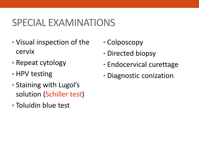 Cervical Precancerous Lesions And Cervical Cancer Ppt