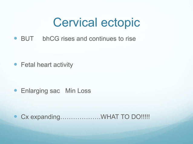 Cervical pregnancy | PPT
