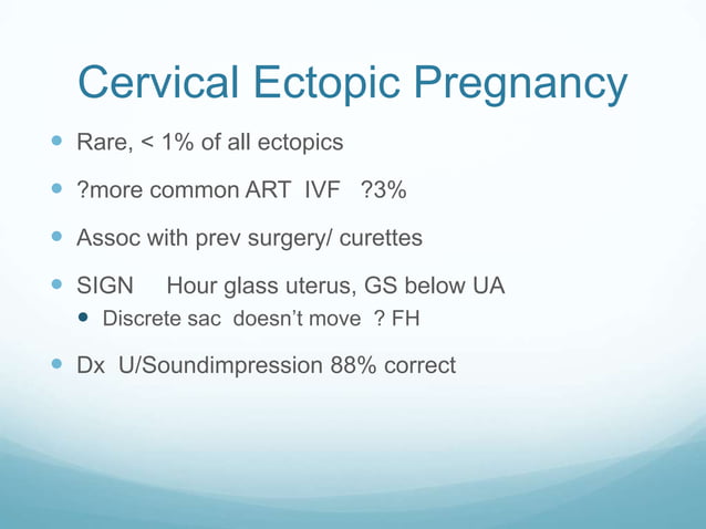 Cervical pregnancy | PPT
