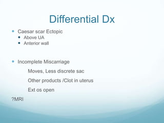 Cervical pregnancy | PPTX
