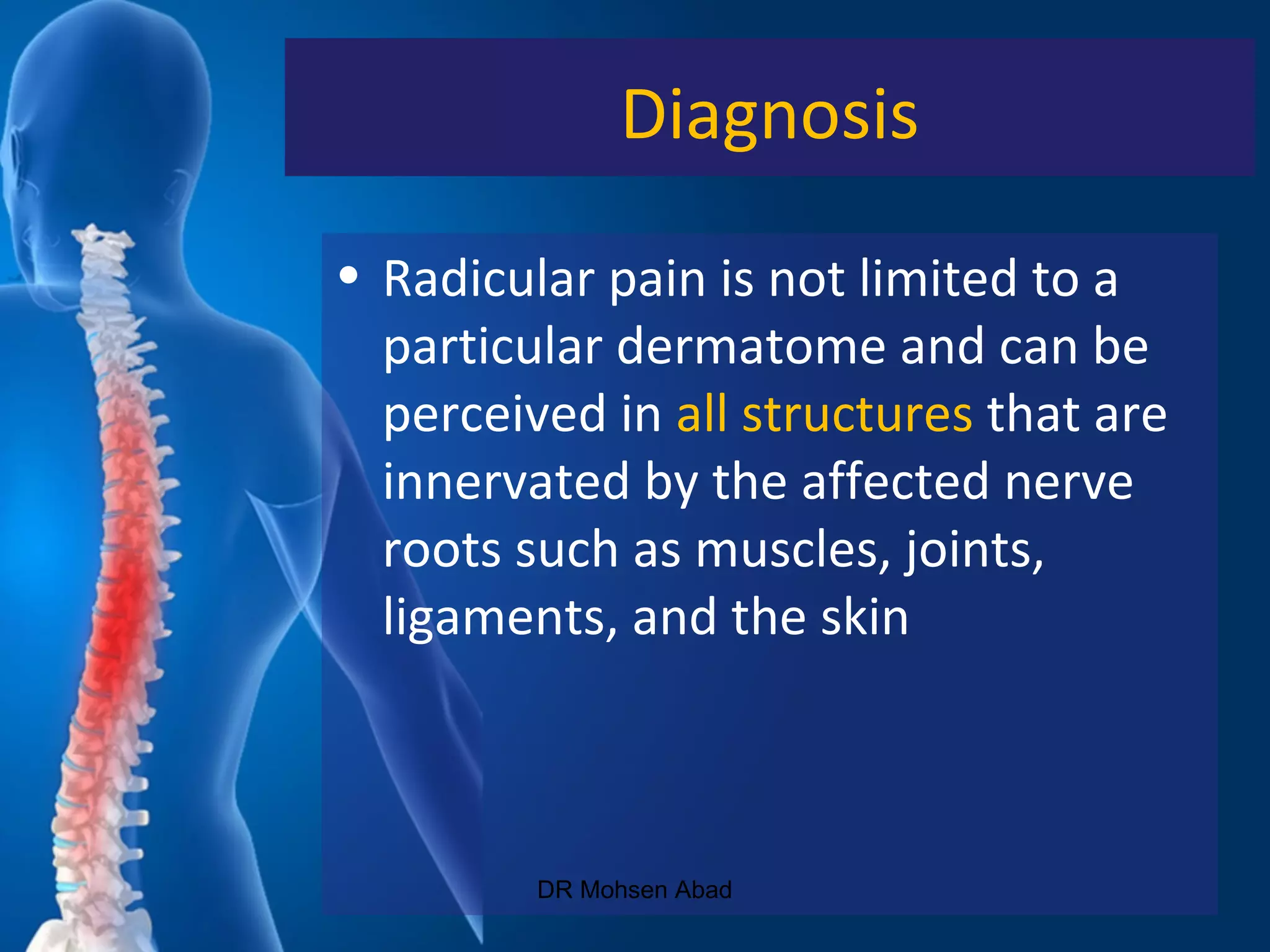 Cervical radicular pain | PPT
