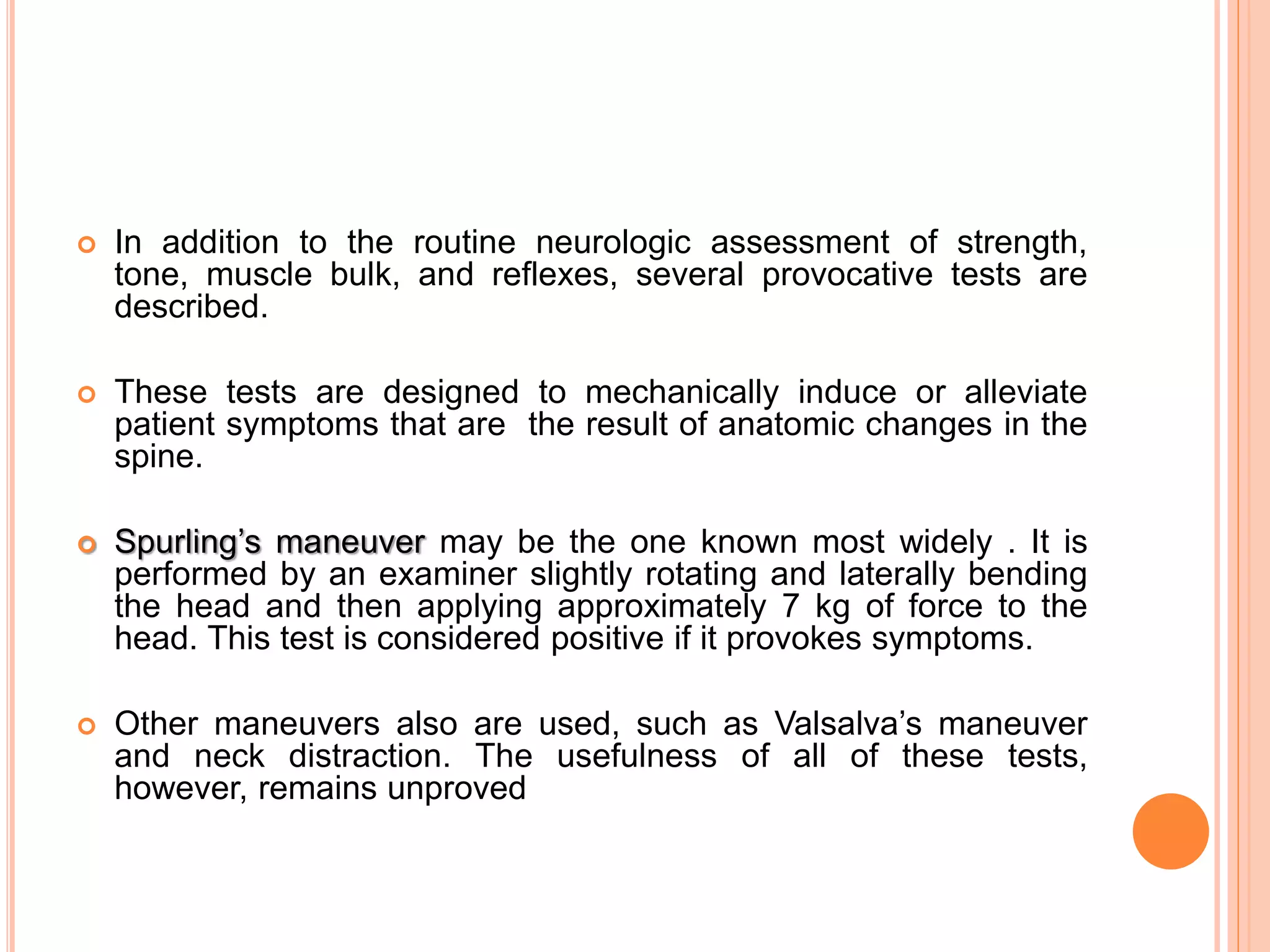 Cervical radiculopathy | PPTX