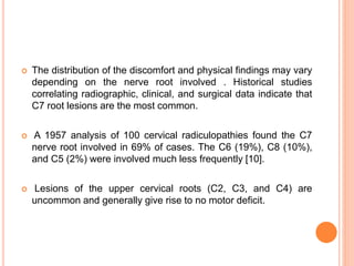 Cervical radiculopathy | PPTX