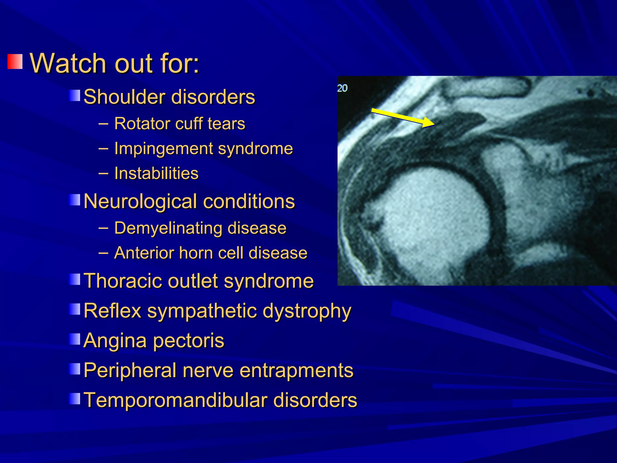 Cervical radiculopathy 1st mech diag 2008 | PPT