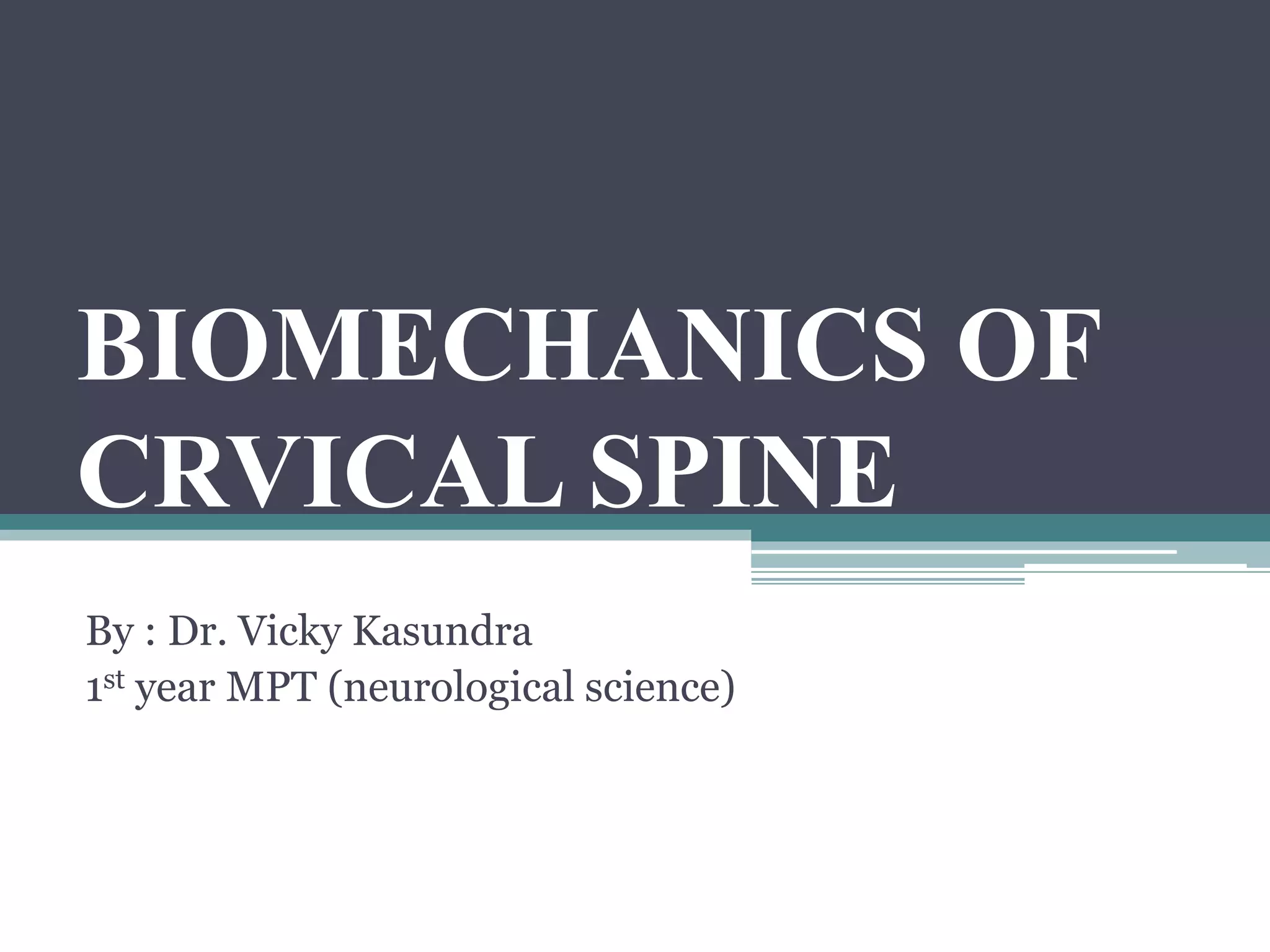 structure of Cervical region | PPTX
