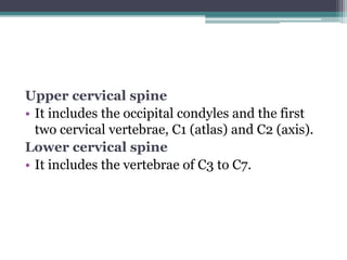 structure of Cervical region | PPTX