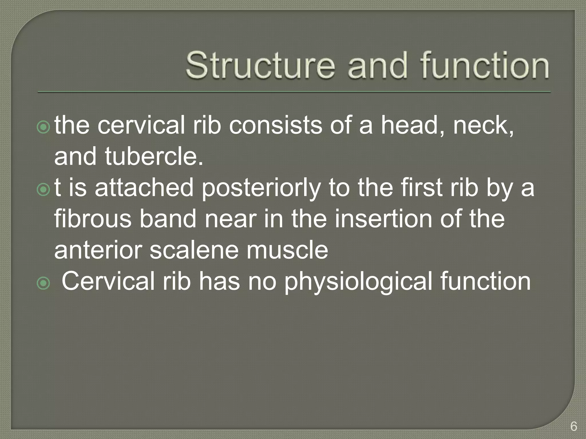 Cervical rib | PPTX
