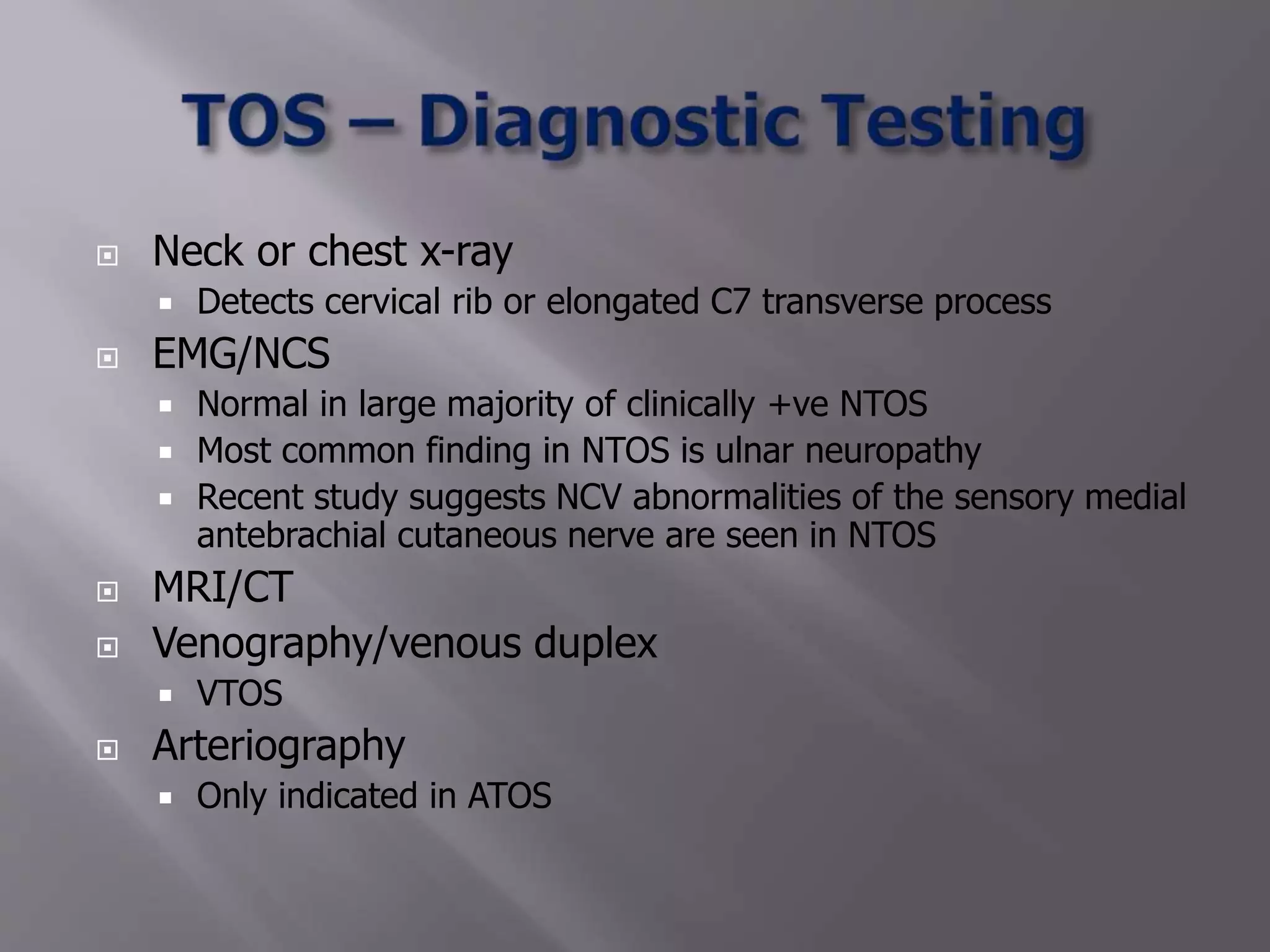 Cervical rib syndrome | PPTX