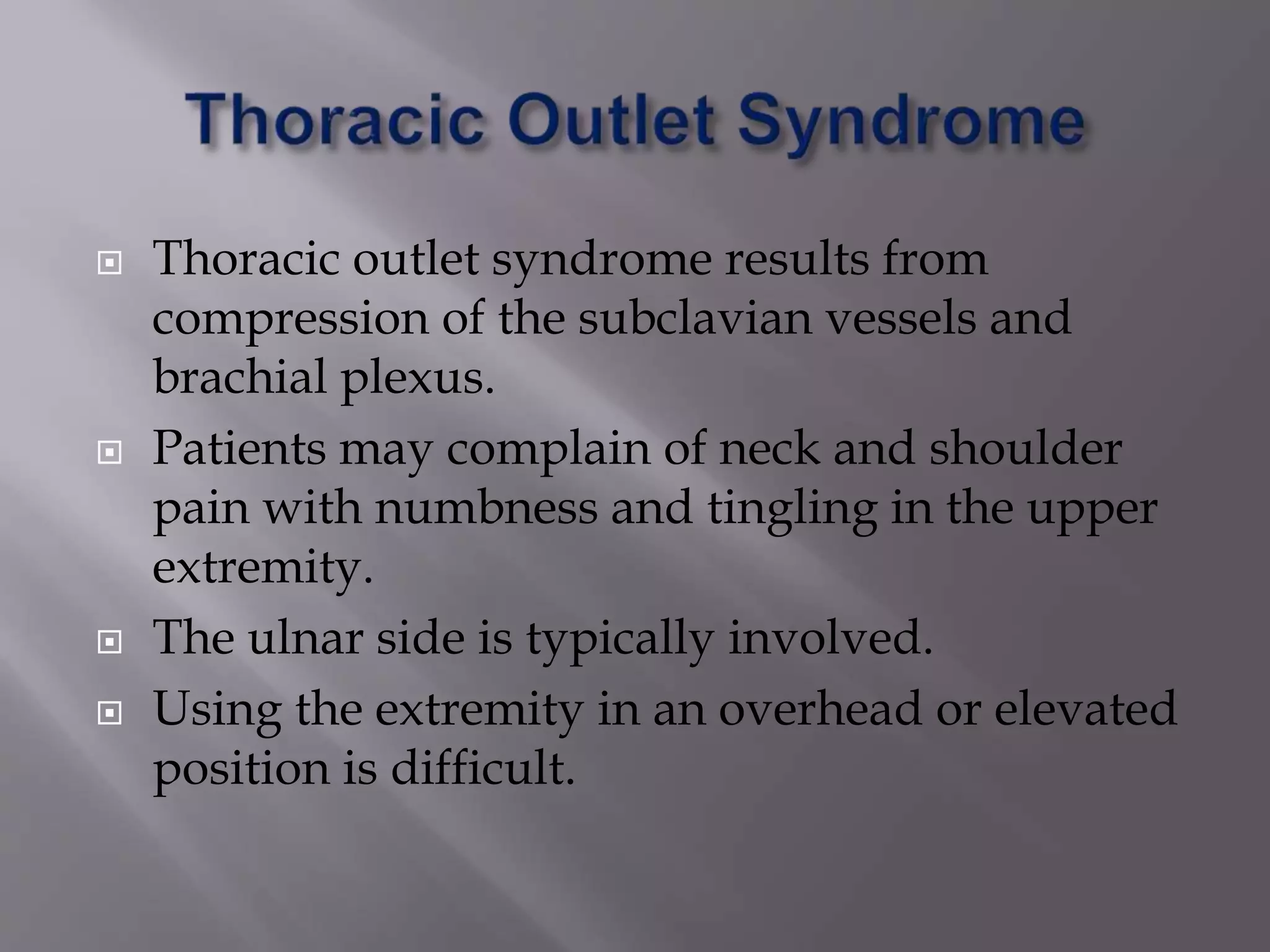 Cervical rib syndrome | PPTX