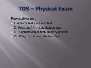 Cervical rib syndrome | PPTX