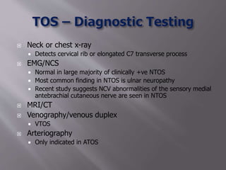 Cervical rib syndrome | PPTX