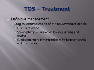 Cervical rib syndrome | PPTX