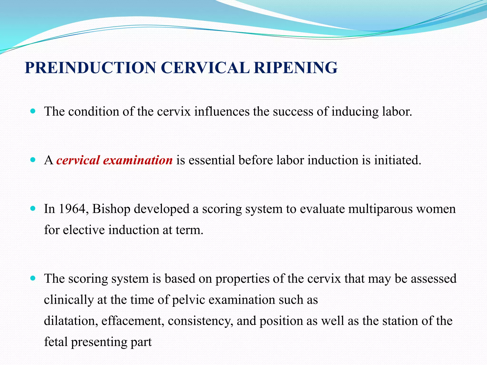 Cervical ripening and labour induction | PPTX