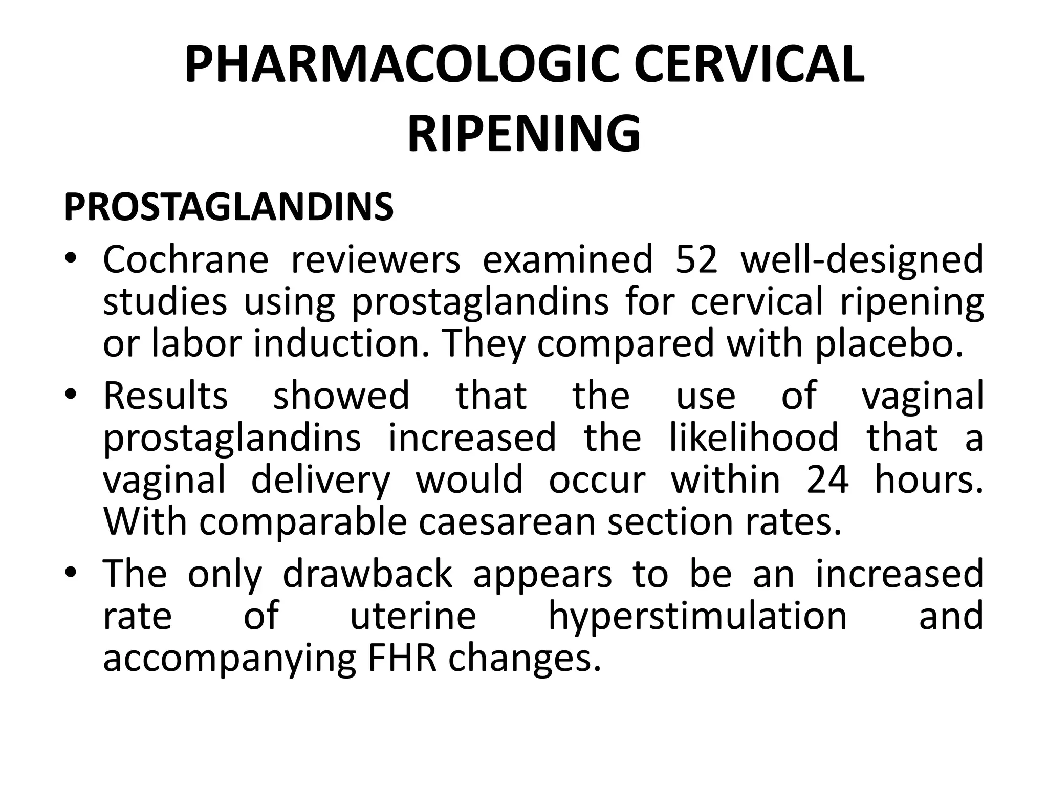 Cervical ripening and the bishop score | PPTX
