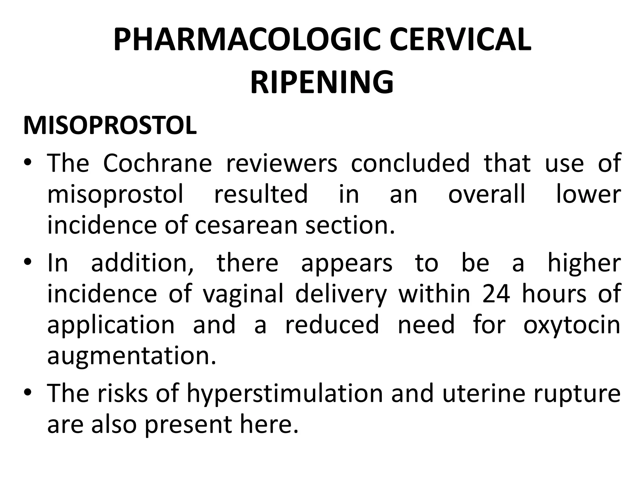 Cervical ripening and the bishop score | PPTX