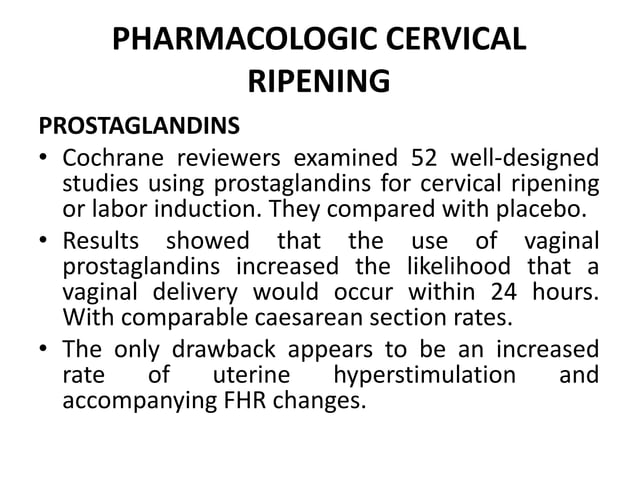 Cervical ripening and the bishop score | PPTX