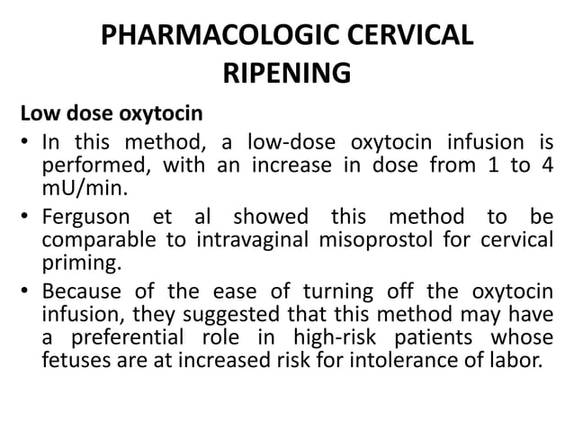 Cervical ripening and the bishop score | PPTX