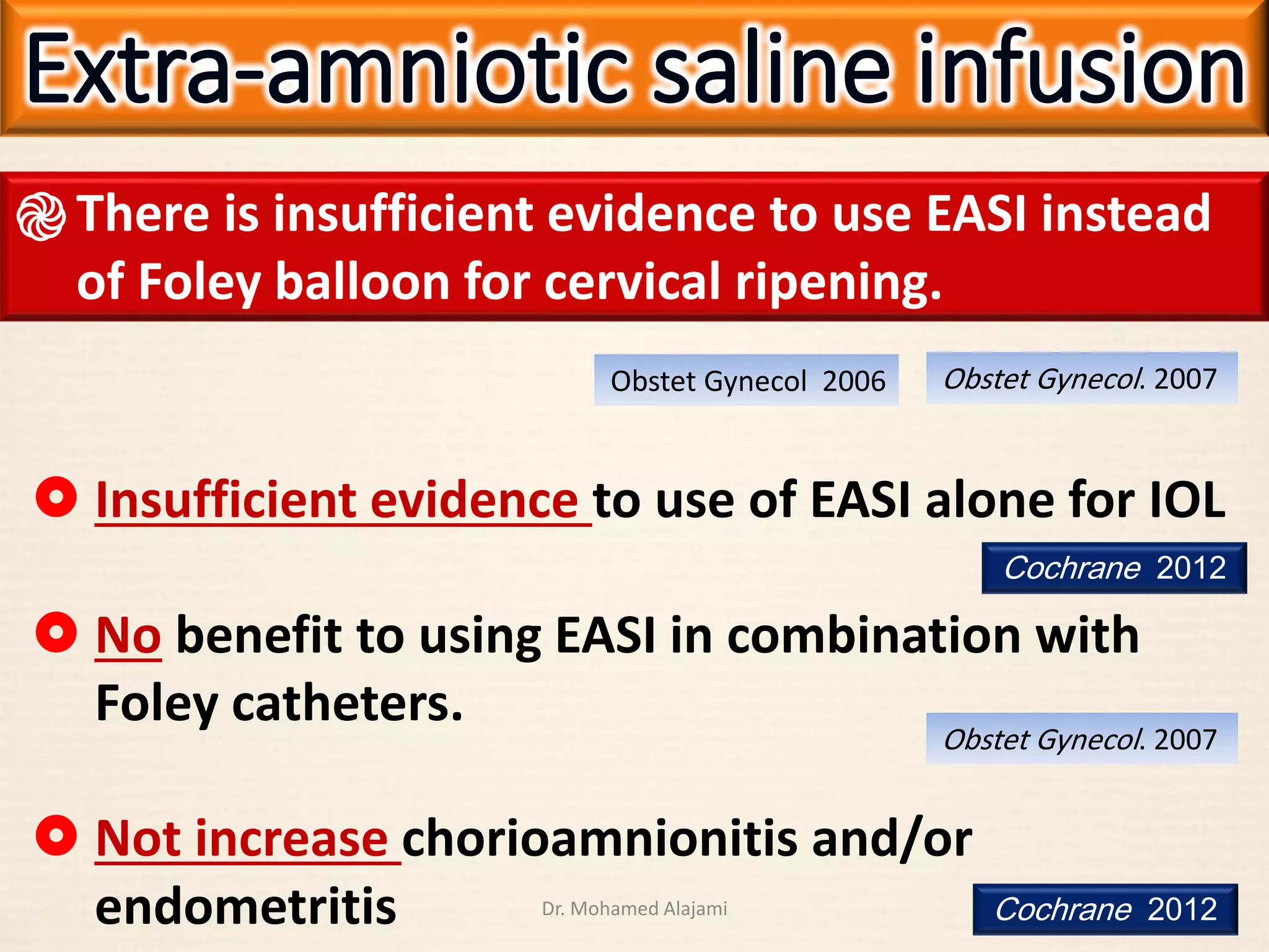 Cervical ripening in iol in scarred uterus | PPT