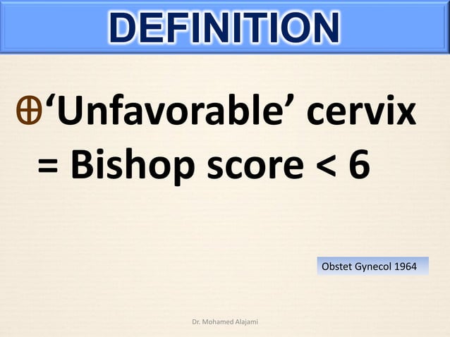 Cervical ripening in iol in scarred uterus | PPT