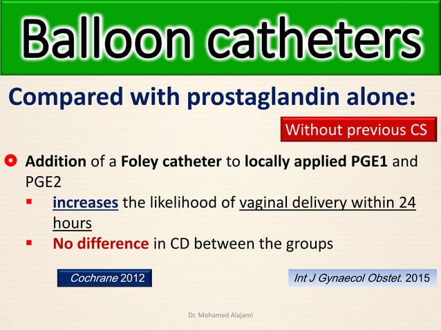 Cervical ripening in iol in scarred uterus | PPT